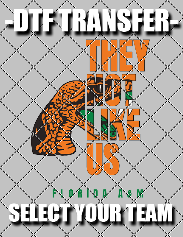 HBCU Not Like Us - DTF Transfer (Ready To Press)