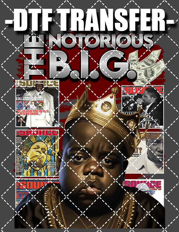 Biggie Comic Bootleg - DTF Transfer (Ready To Press)