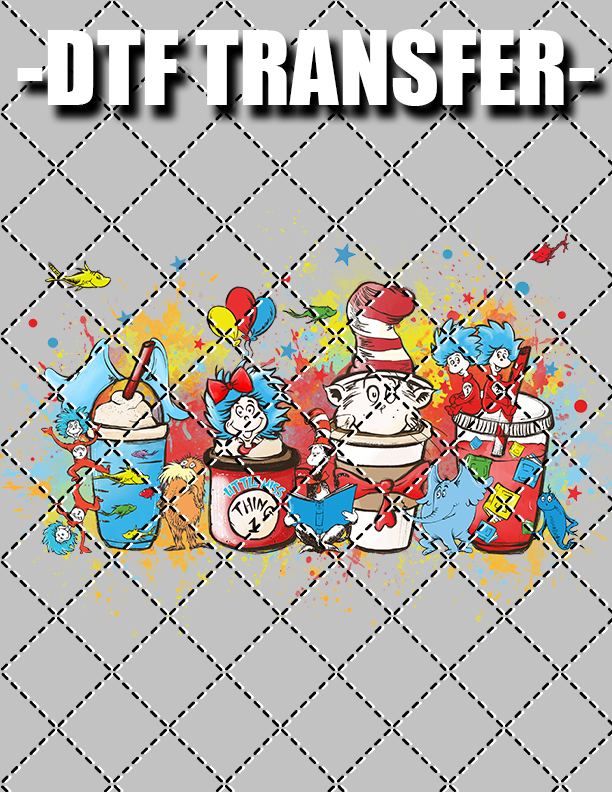 Seuss Cups - DTF Transfer (Ready To Press)