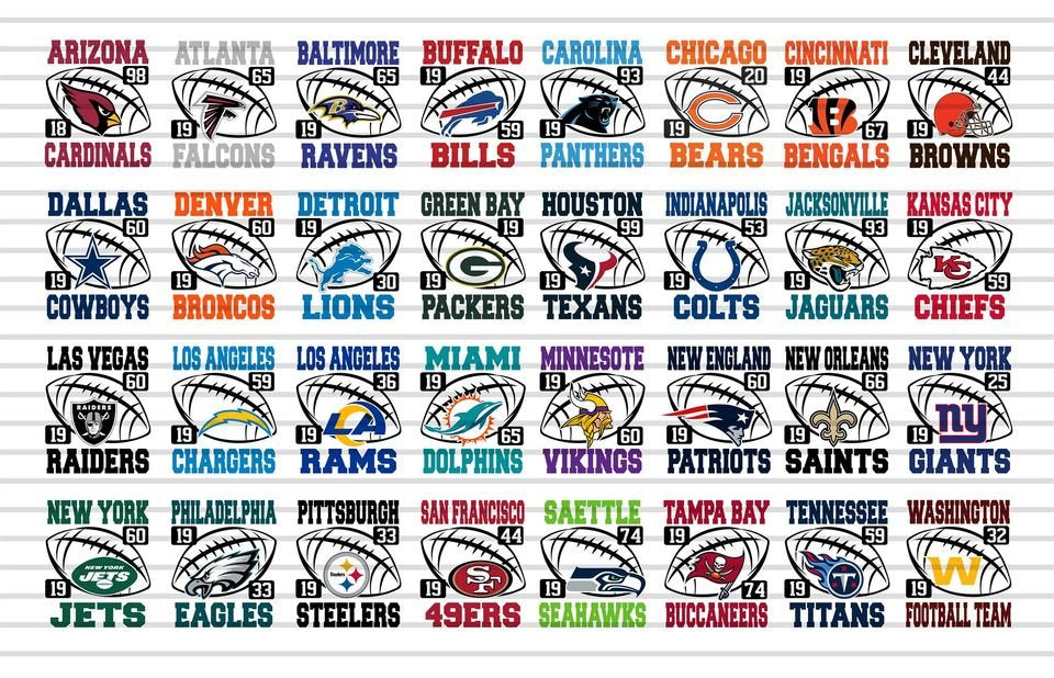 NFL Team Football (Select Team) - DTF Transfer (Ready To Press)