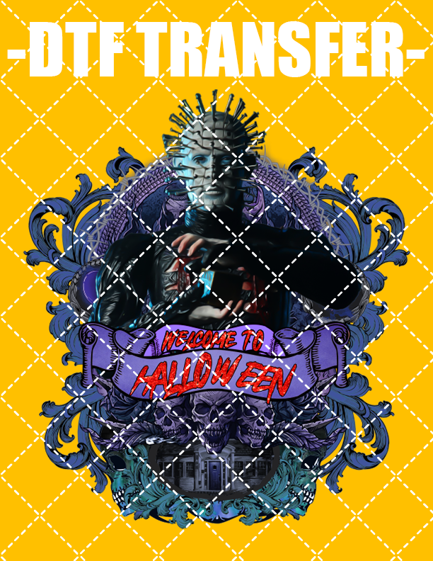 Halloween Pinhead 2 - DTF Transfer (Ready To Press)