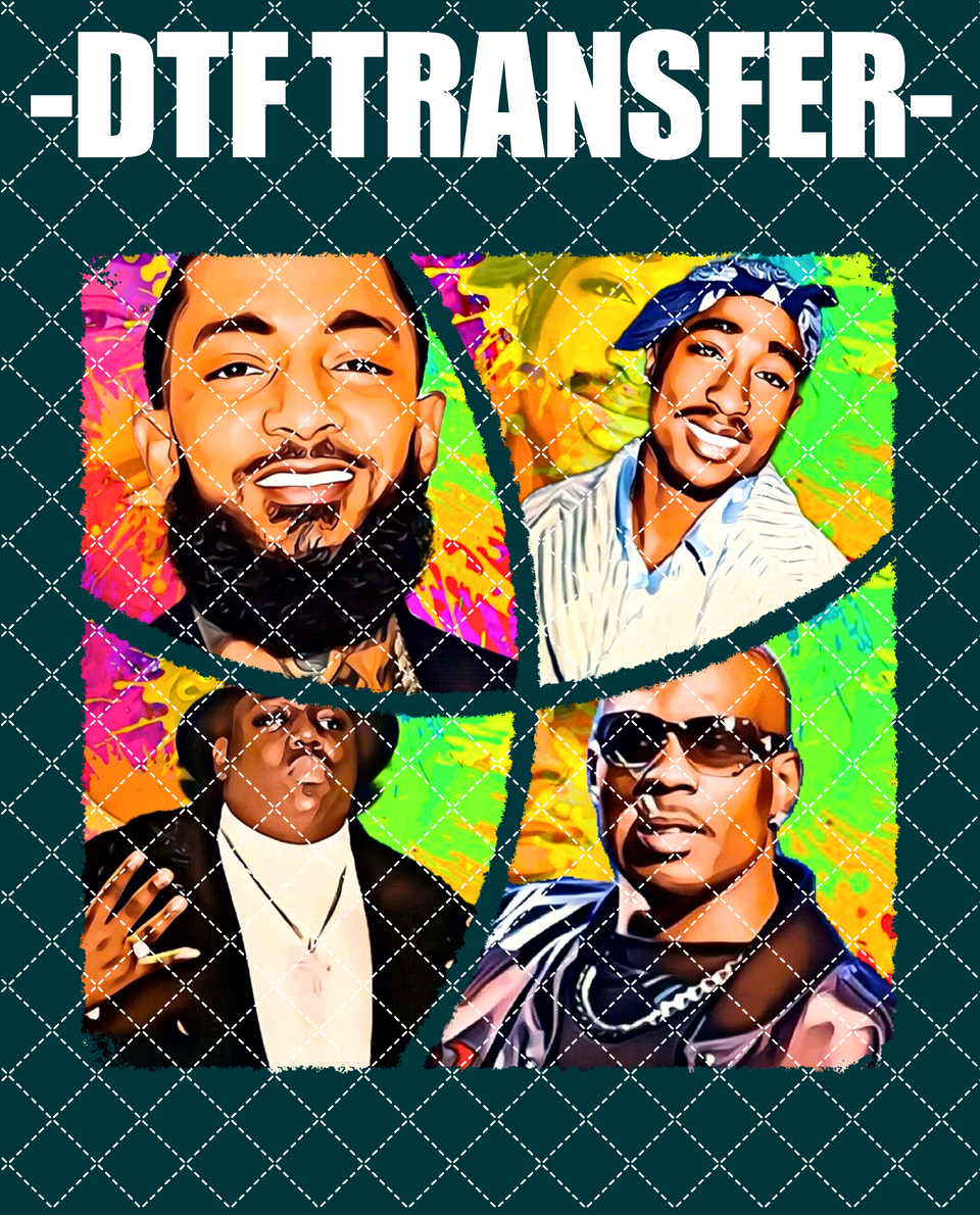 Rap Icon RIP - DTF Transfer (Ready To Press)