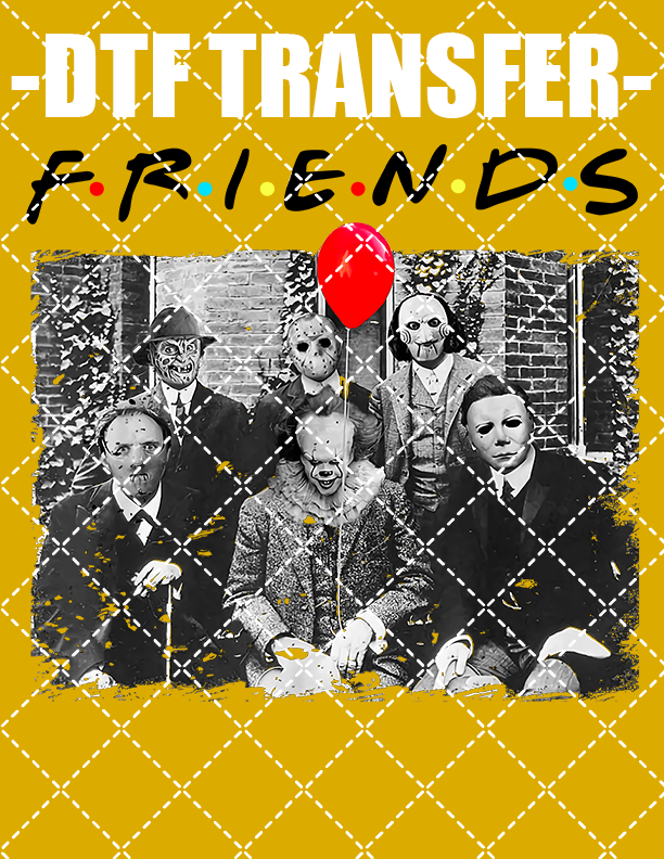 Halloween Friends v4 - DTF Transfer (Ready To Press)
