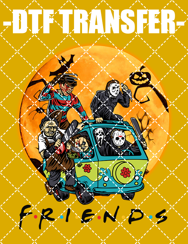 Halloween Friends v5 - DTF Transfer (Ready To Press)